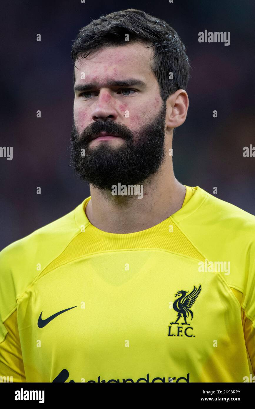 Alisson Becker of Liverpool during the UEFA Champions League Group A ...