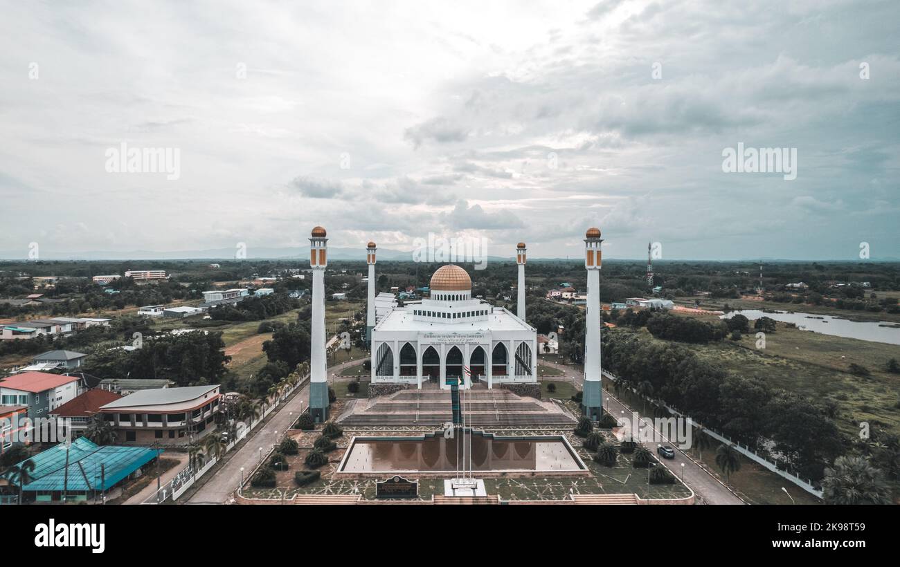 Aerial View of Songklha Centra Mosque in South Thailand Stock Photo - Alamy