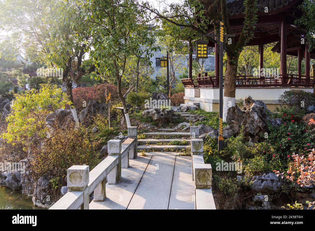 garden of southern Changjiang delta in China Stock Photo - Alamy
