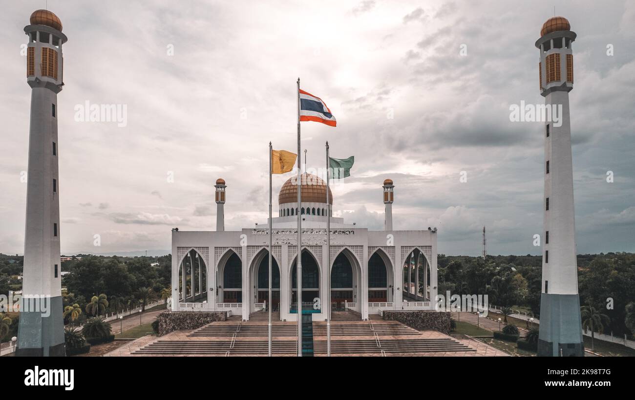 Aerial View of Songklha Centra Mosque in South Thailand Stock Photo - Alamy
