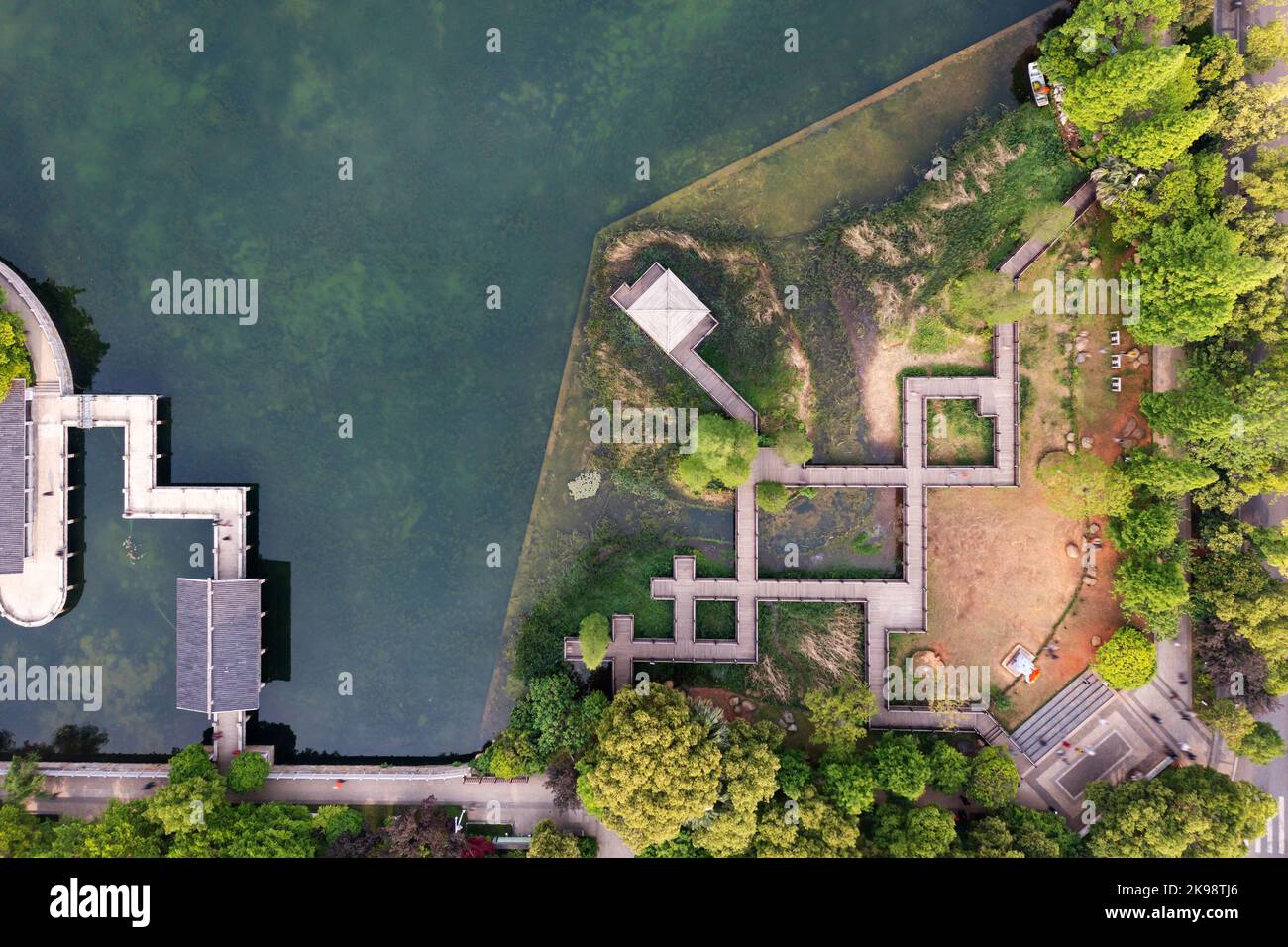Water trestle aerial photography Stock Photo - Alamy