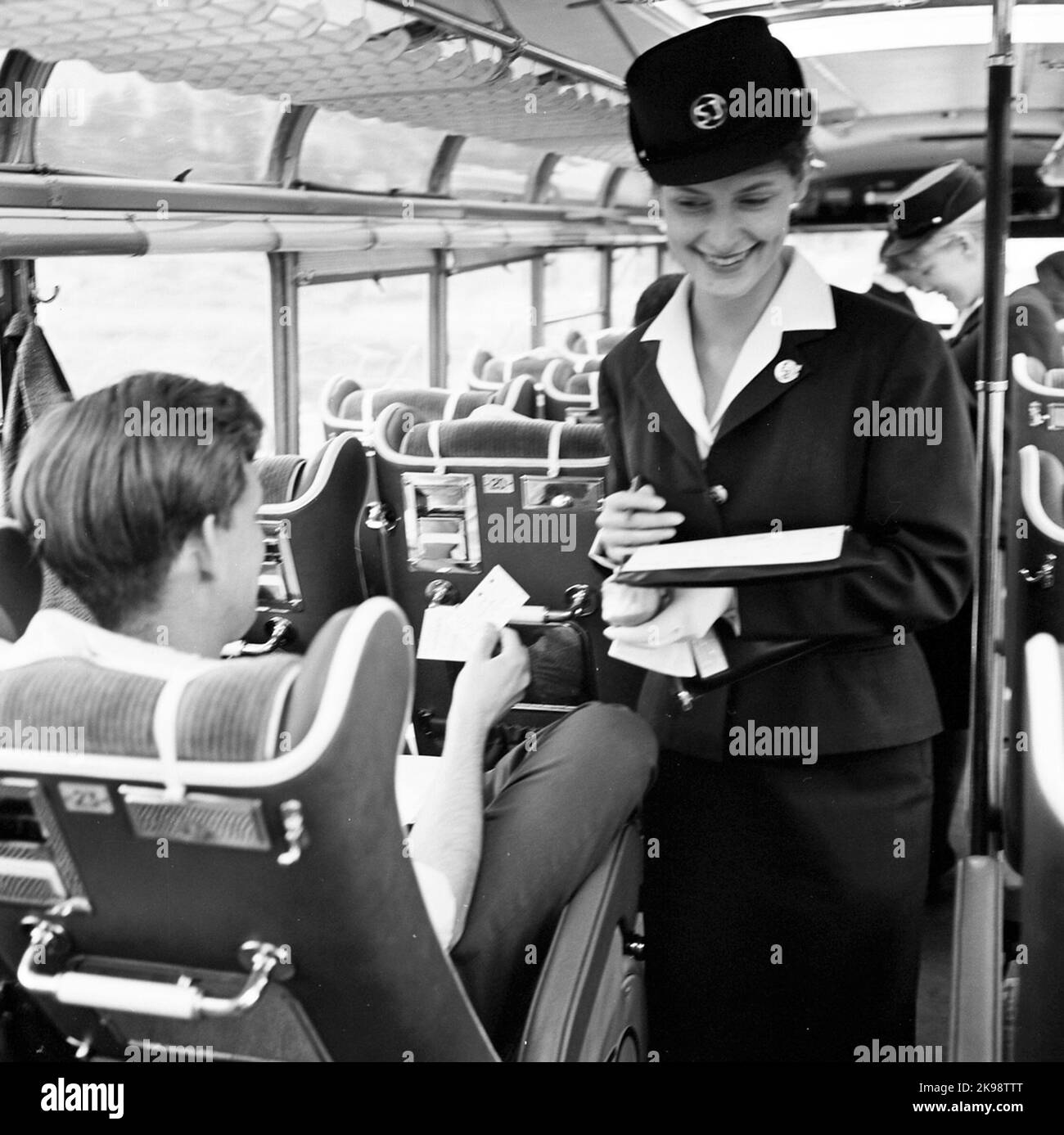 Bus hostess hi-res stock photography and images - Alamy