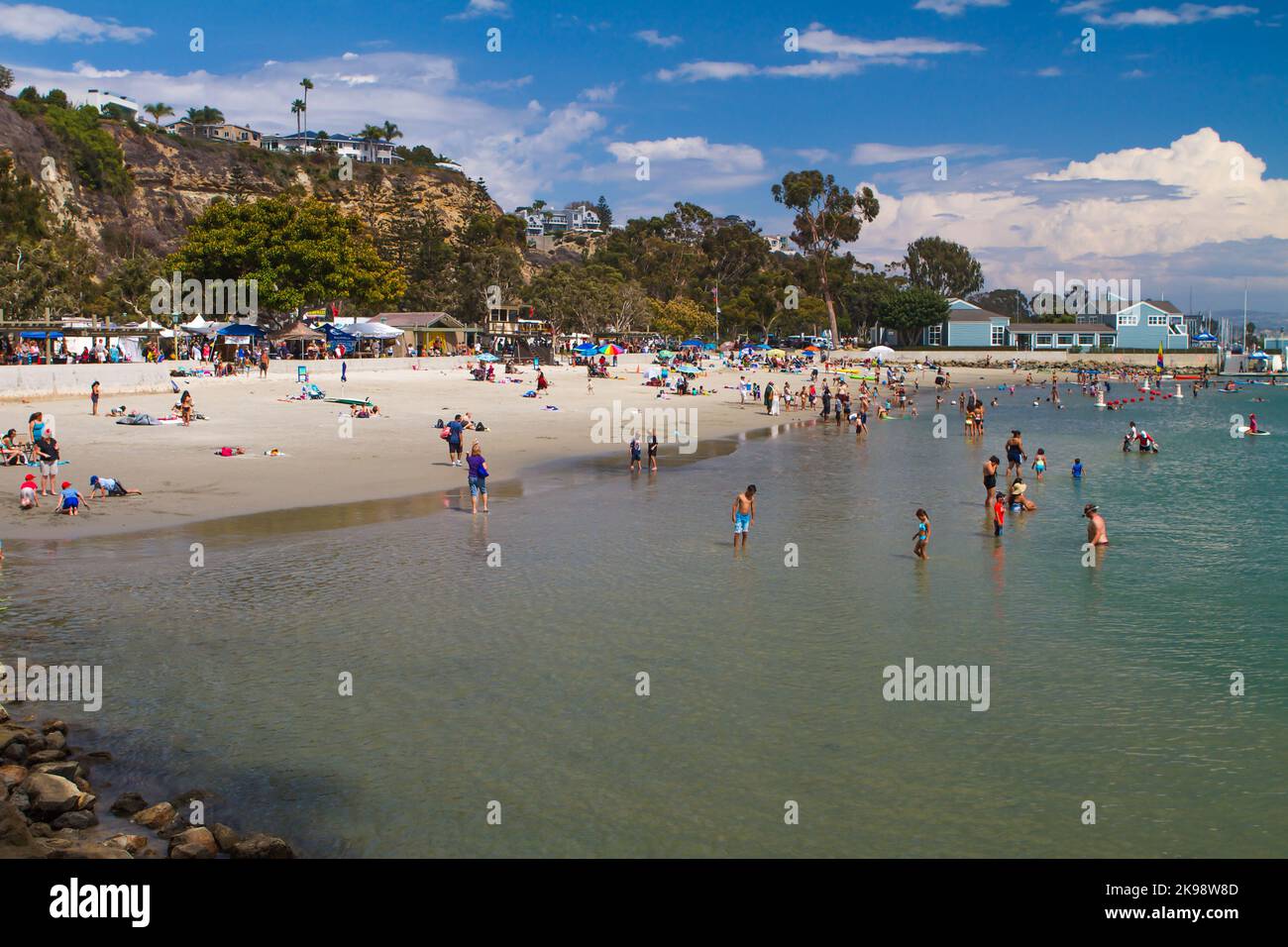 Baby Beach is waveless beach protected by the harbor at Dana Point ...