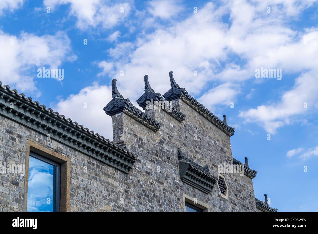 Chinese Ancient Architectural Roof Details of Hui Style Stock Photo - Alamy