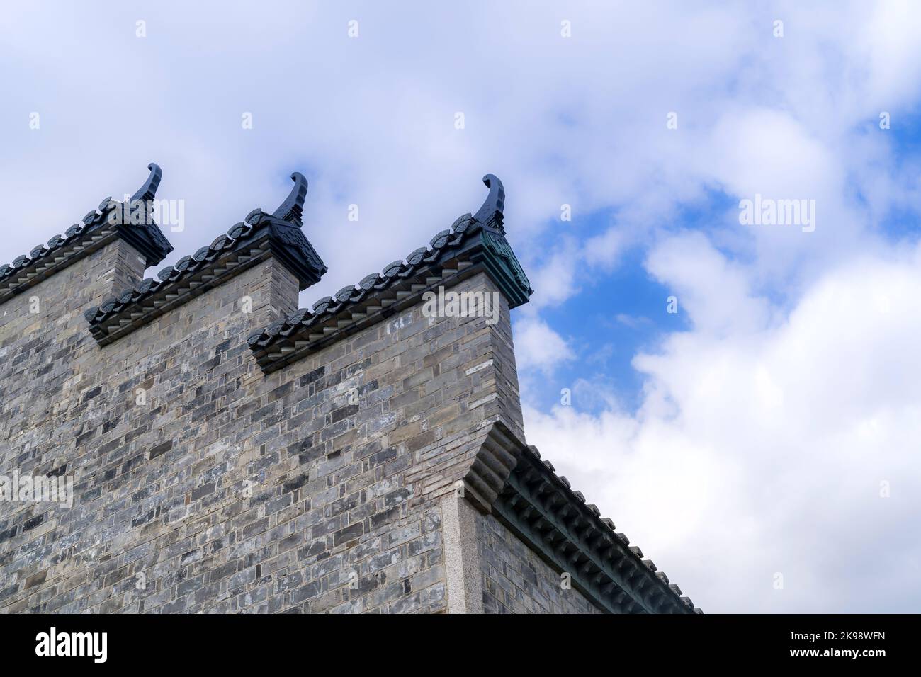 Chinese Ancient Architectural Roof Details of Hui Style Stock Photo - Alamy