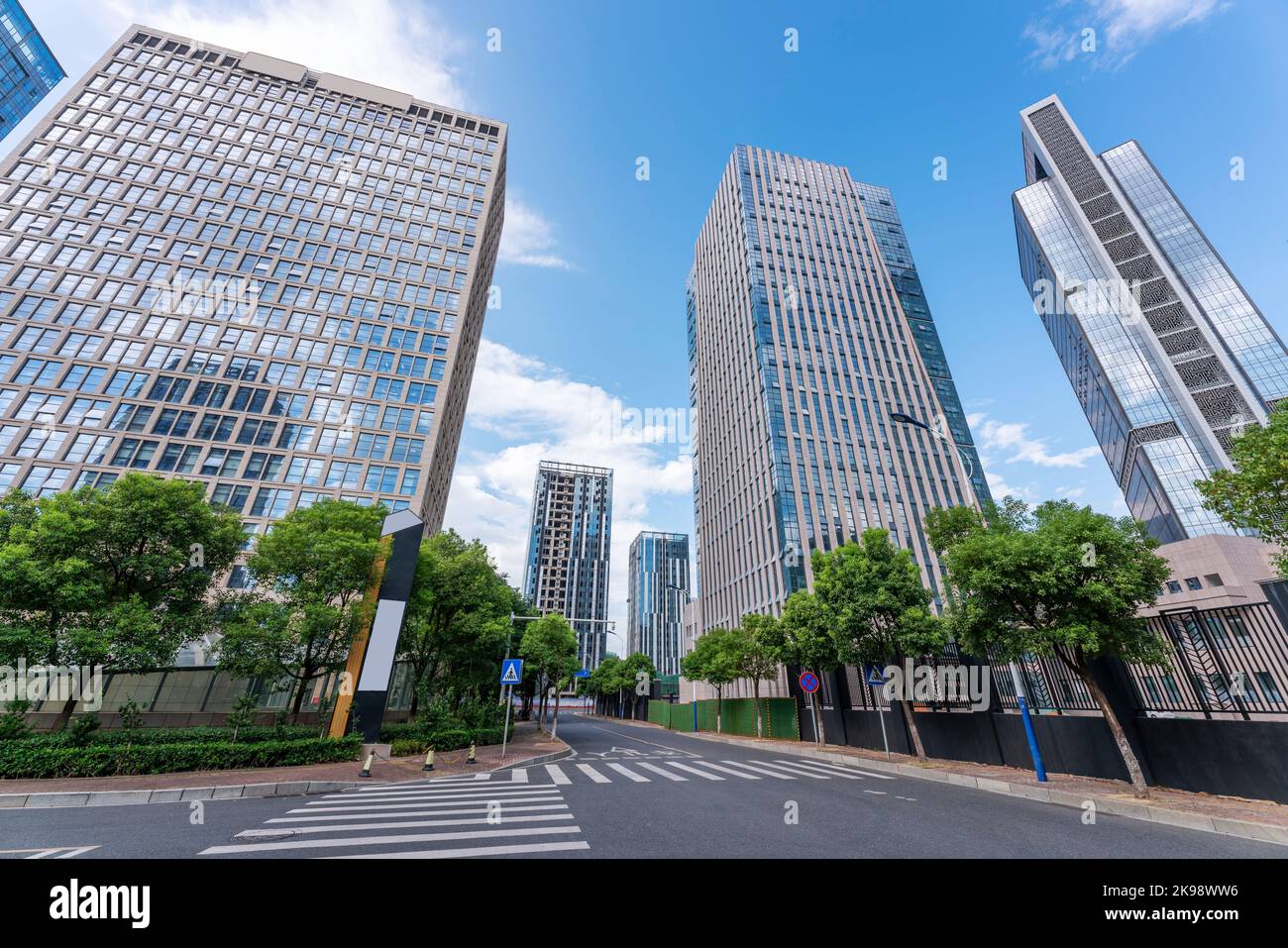The century avenue of street scene in shanghai Lujiazui,China Stock ...