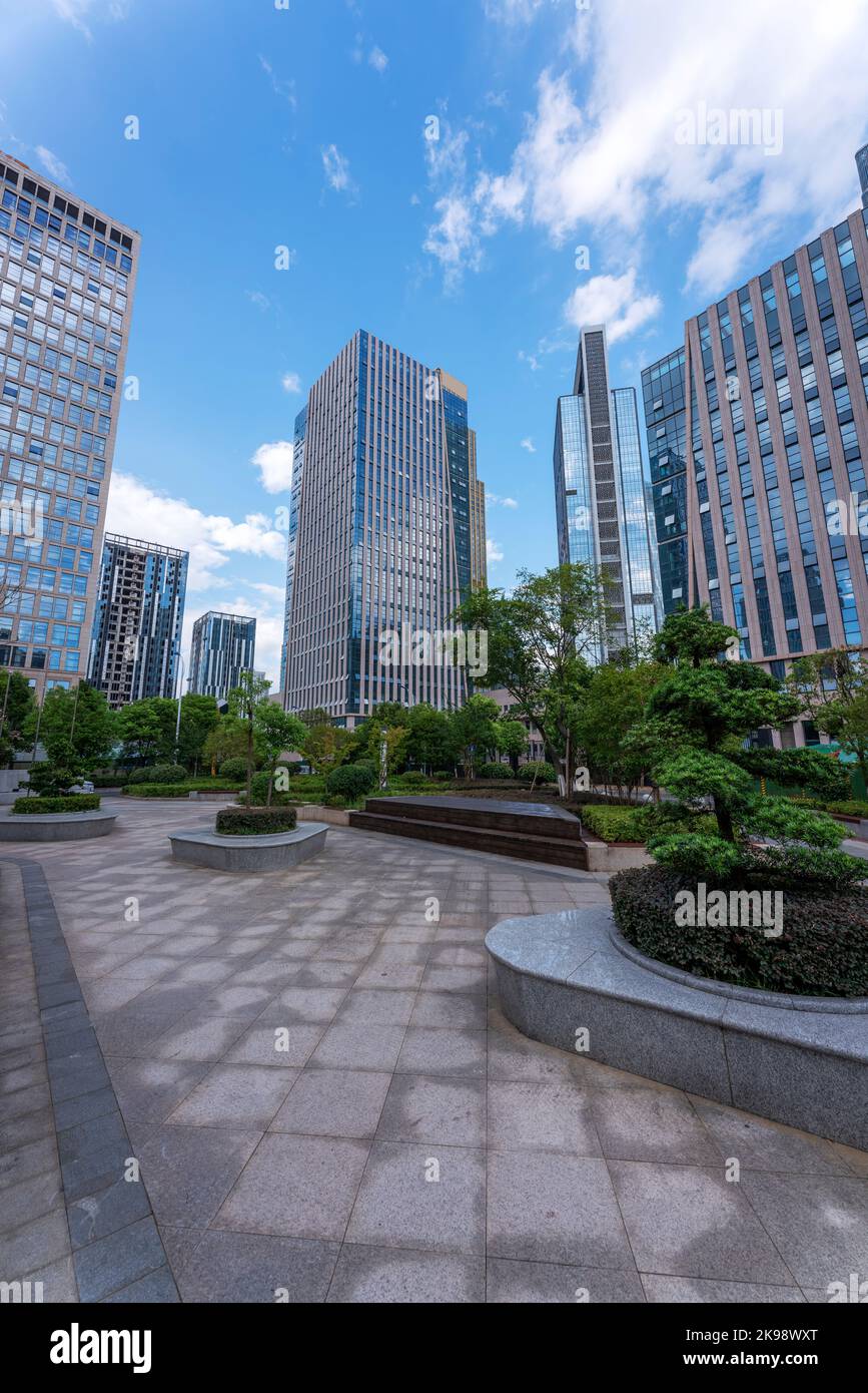 Daytime shot of the city skyline Stock Photo - Alamy