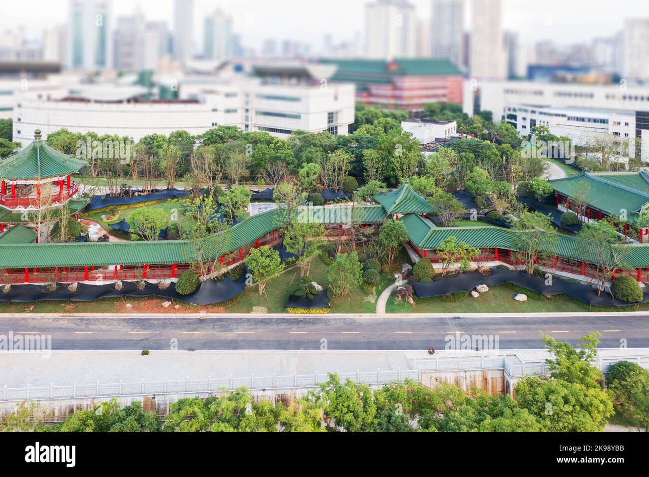 Aerial photography of ancient buildings in China Stock Photo - Alamy