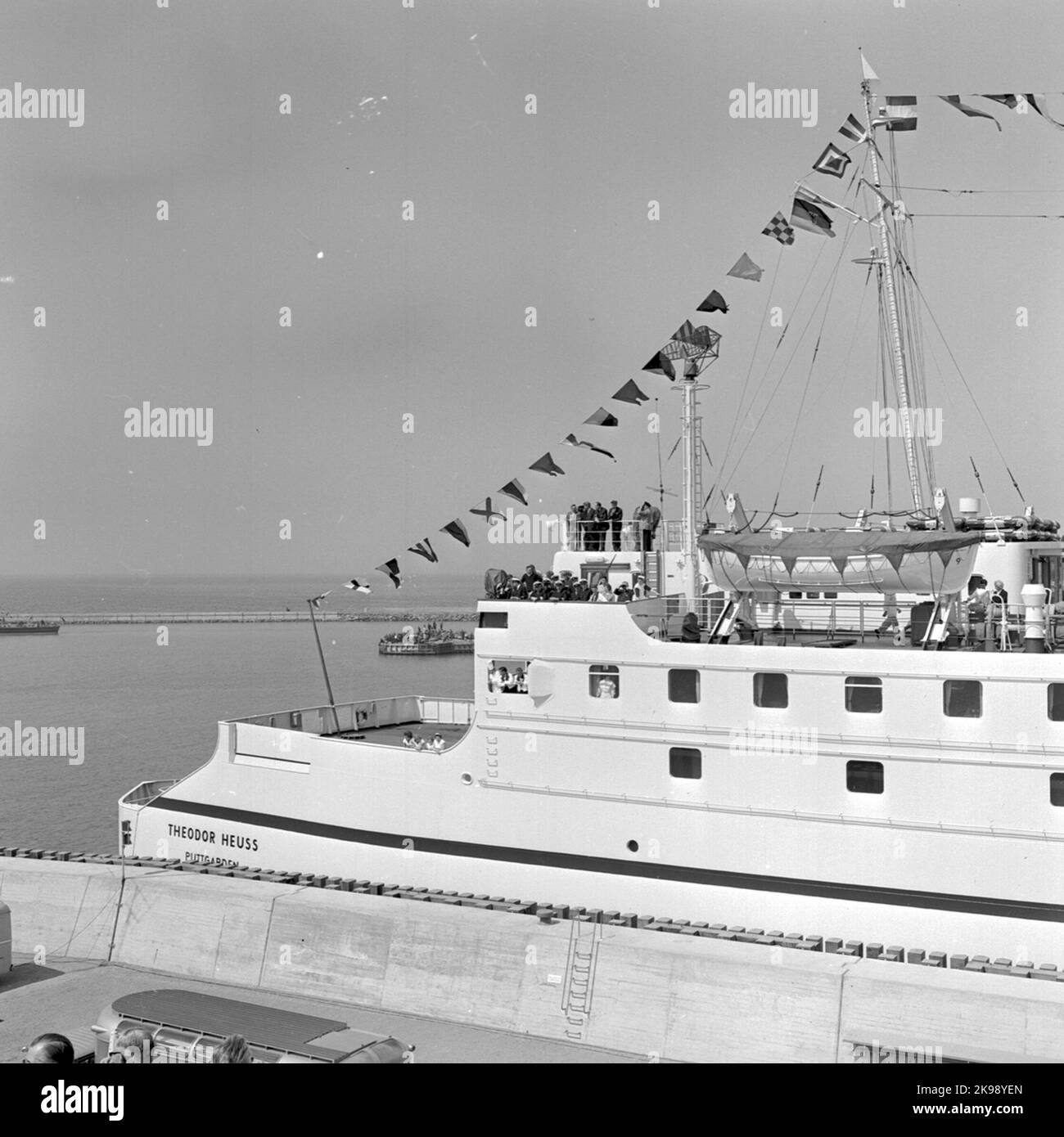 Inauguration of the "Bird Road Line" between Rodbyhavn, Lolland ...