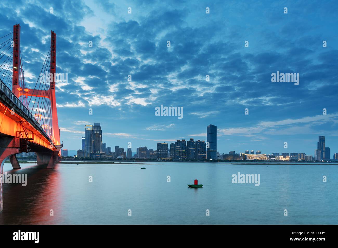 Scenery of urban architecture in Nanchang City, Jiangxi Province, China ...