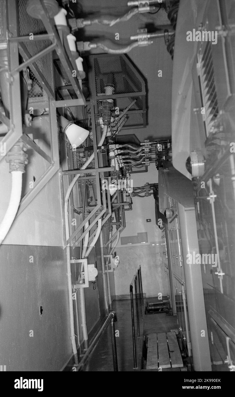 Electric train operation. Large wagon hall, Häggvik operating center ...