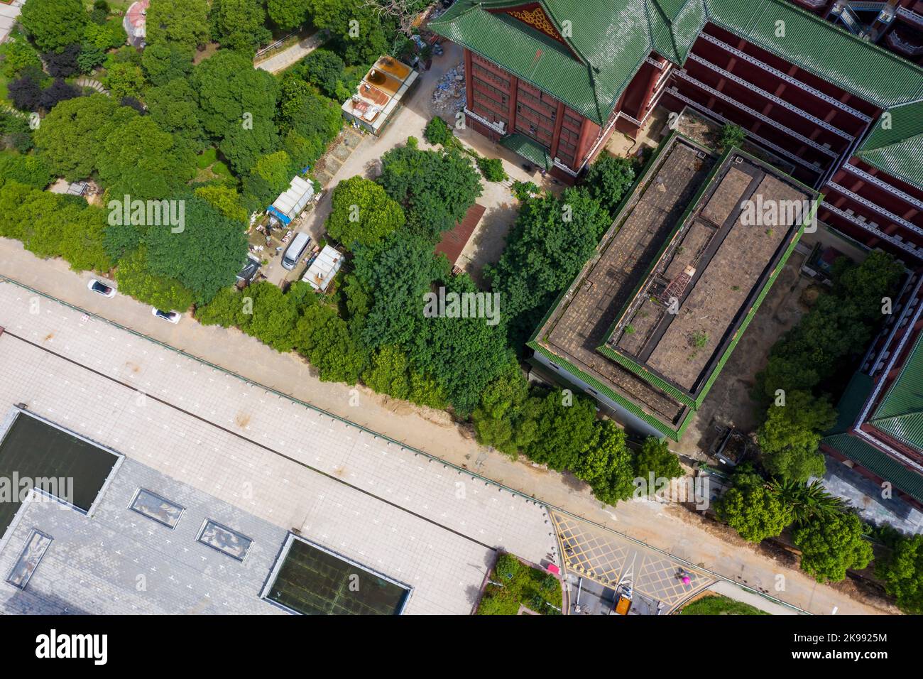 Aerial photography of ancient buildings in China Stock Photo - Alamy