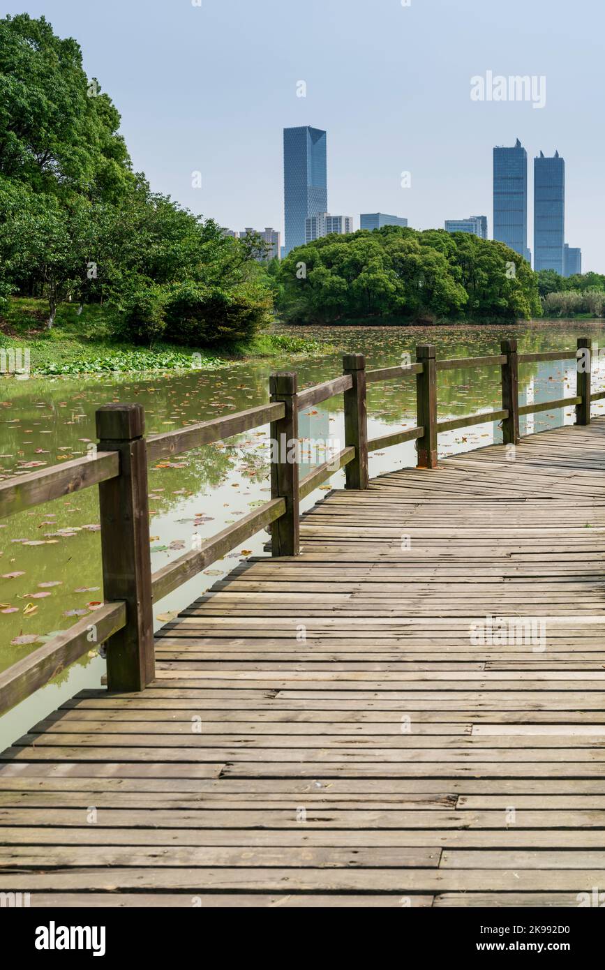 Lakeside modern office building in China Stock Photo - Alamy