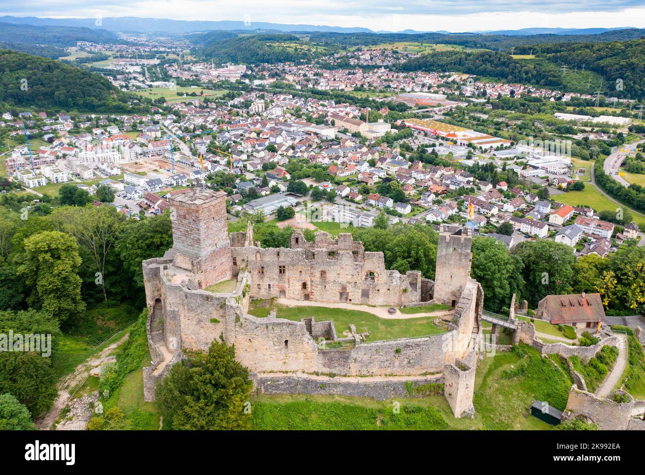 Rötteln Castle or Burgruine Rötteln, Lörrach, Germany Stock Photo - Alamy