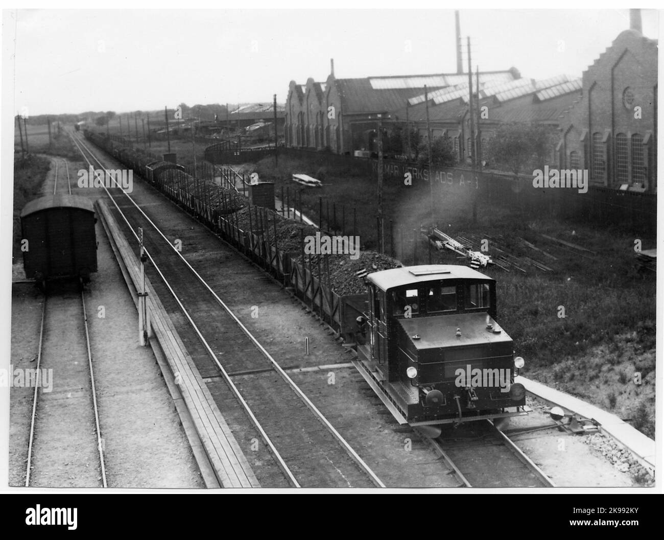Kalmar Railway, KJ Lokomotor at Kalmar Verkstad AB Stock Photo - Alamy
