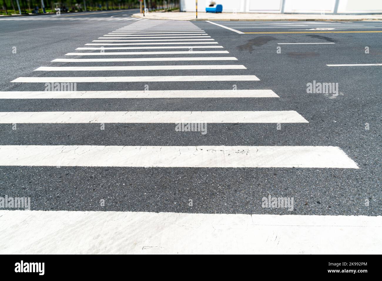 Zebra crossing on outdoor road Stock Photo - Alamy