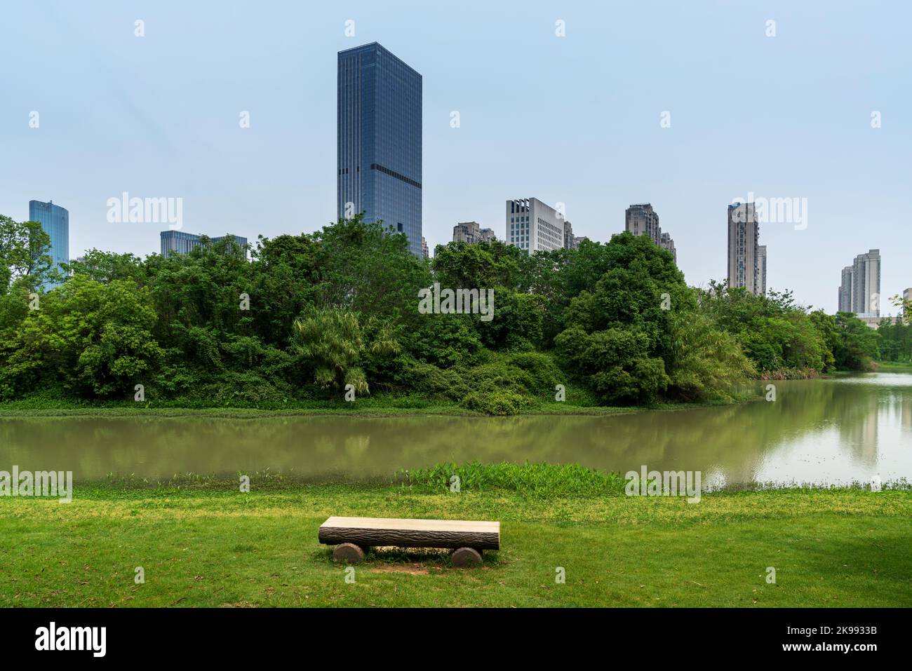 Lakeside modern office building in China Stock Photo - Alamy