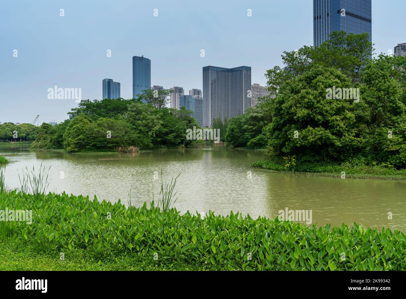 Lakeside modern office building in China Stock Photo - Alamy