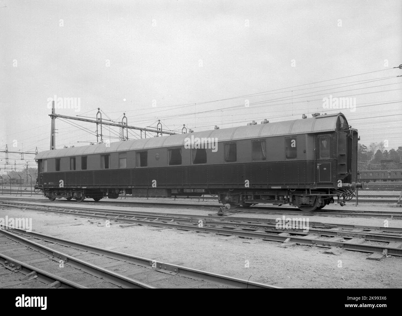 State Railways, SJ A03 2904. H.M. King and H.M. Queen's salon bog wagon ...
