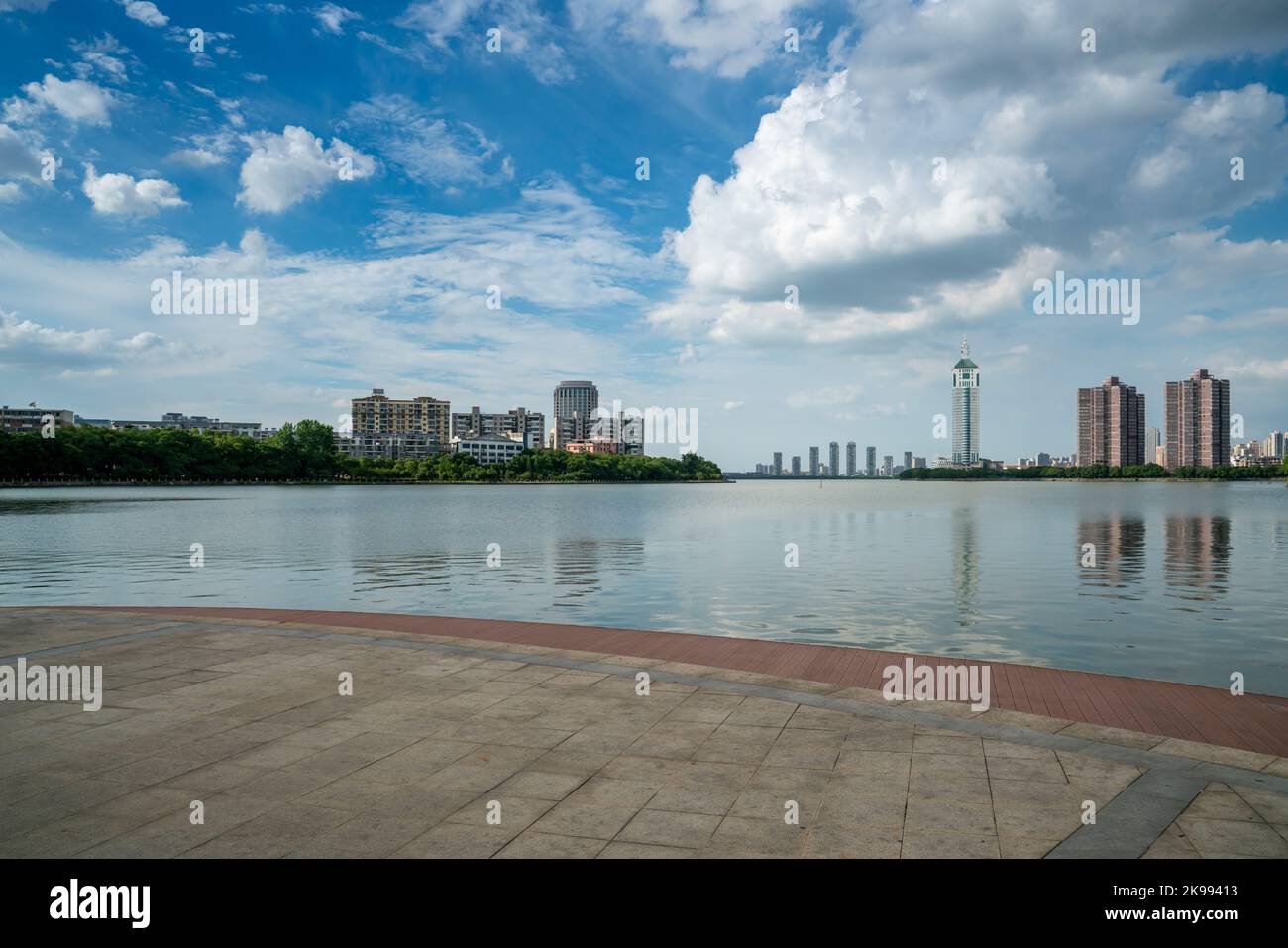 Lakeside modern office building in China Stock Photo - Alamy