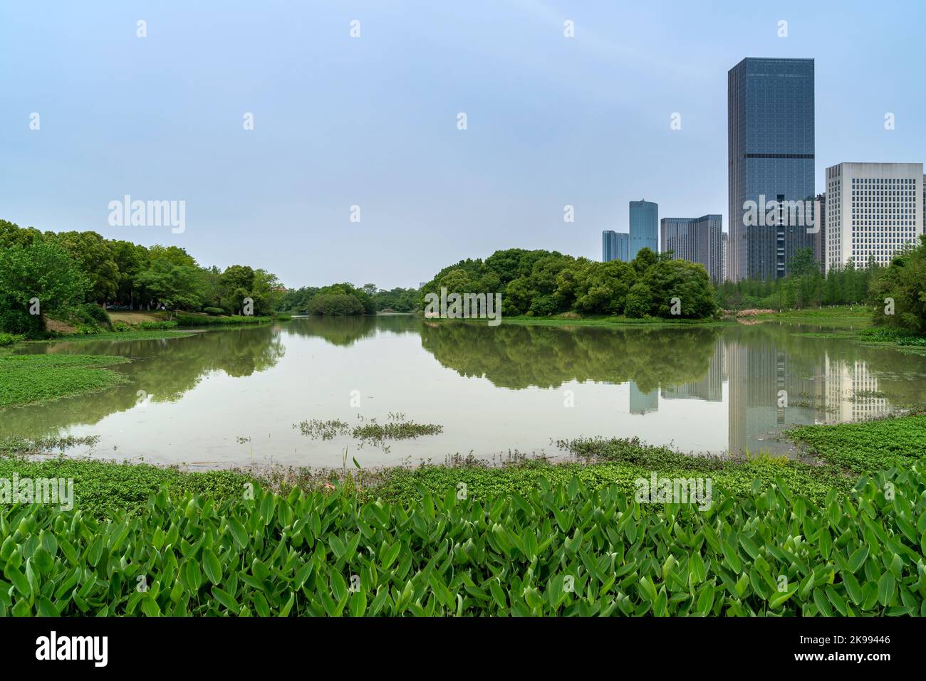 Lakeside modern office building in China Stock Photo - Alamy