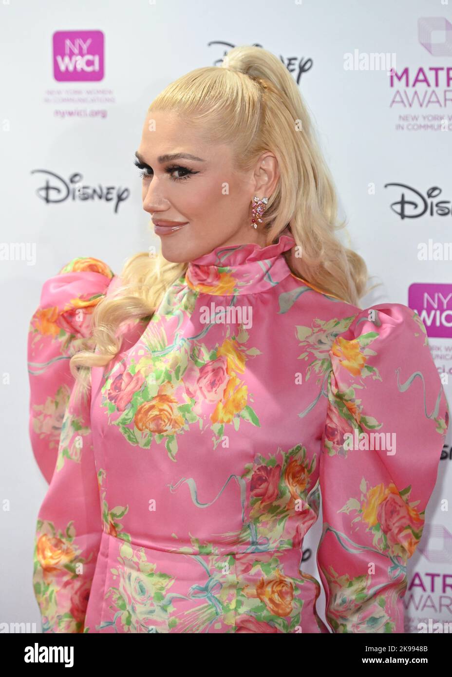 Gwen Stefani attends the 2022 Matrix Awards at The Ziegfeld Ballroom on ...