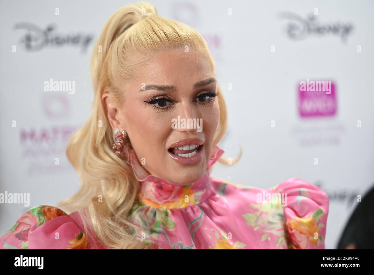 Gwen Stefani attends the 2022 Matrix Awards at The Ziegfeld Ballroom on ...