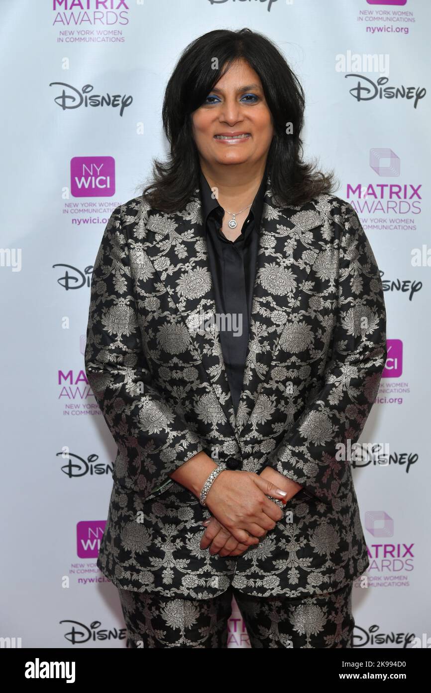 Devika Bulchandani attends the 2022 Matrix Awards at The Ziegfeld ...