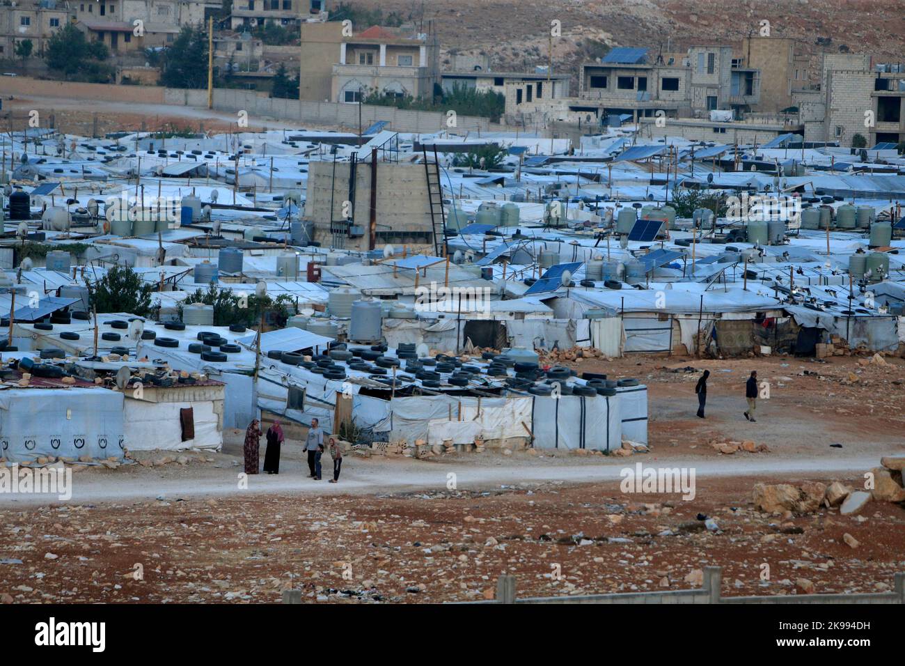 Beirut, Lebanon. 26th Oct, 2022. A displaced Syrians' camp is seen in ...