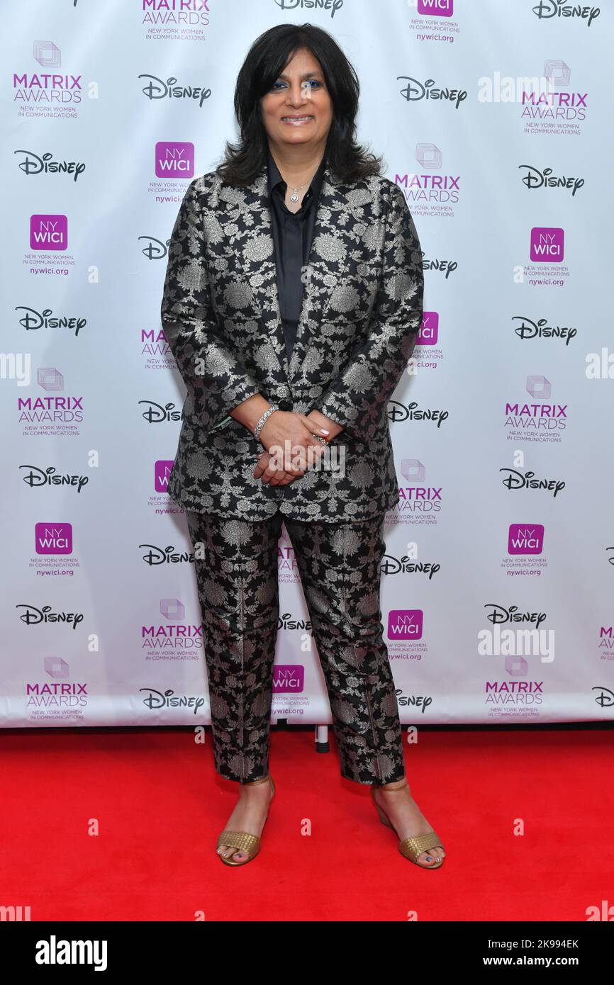 Devika Bulchandani attends the 2022 Matrix Awards at The Ziegfeld ...