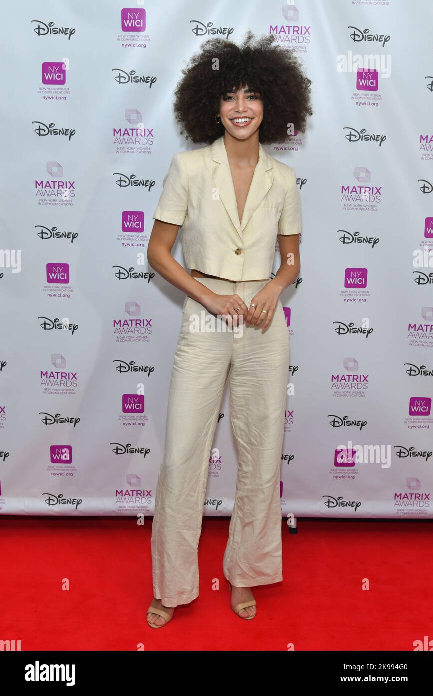 Kaliegh Garris attends the 2022 Matrix Awards at The Ziegfeld Ballroom ...