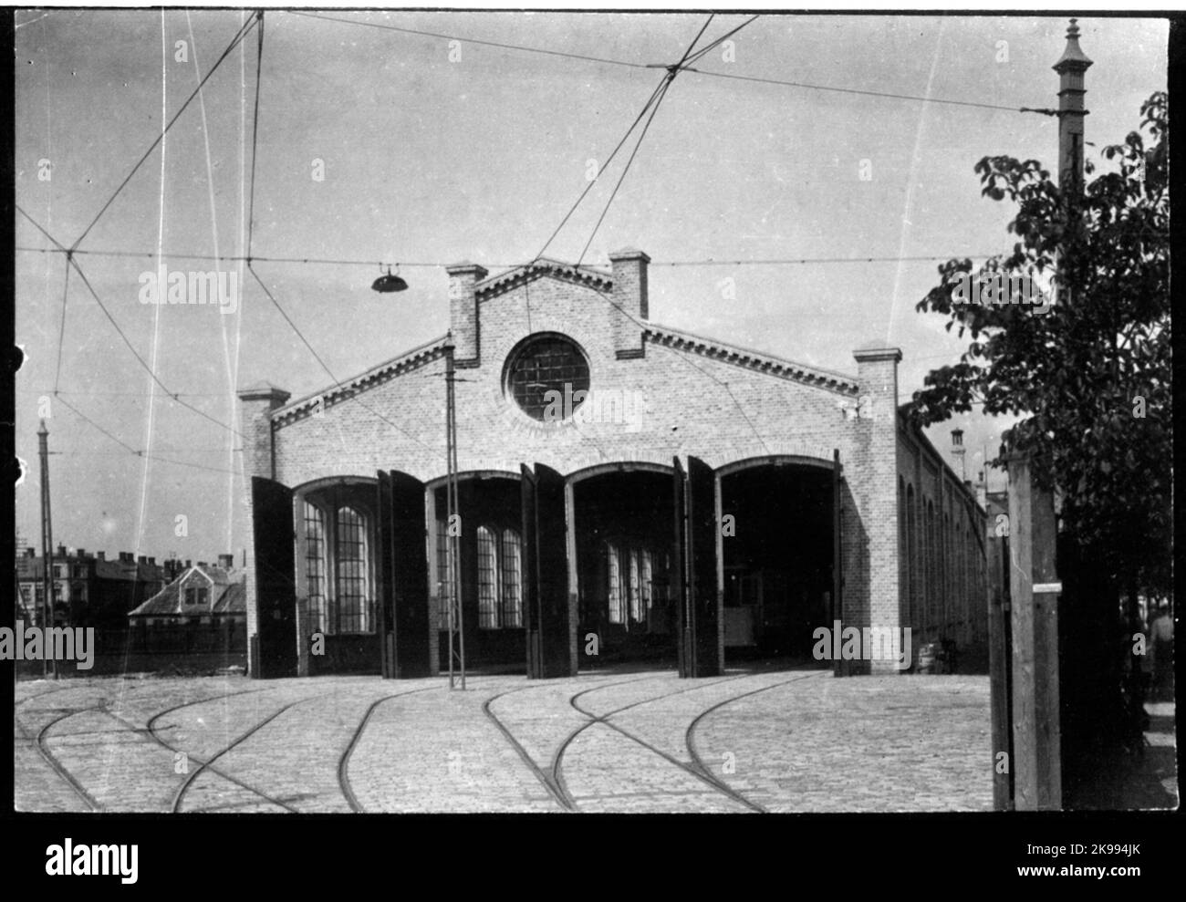 Stockholm's new tramway company, SNS Tramshall Stock Photo - Alamy