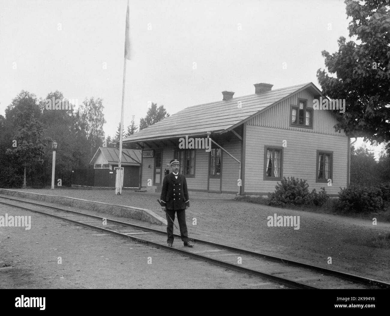 Station champion Carl Willner at Rösmåla station Stock Photo - Alamy