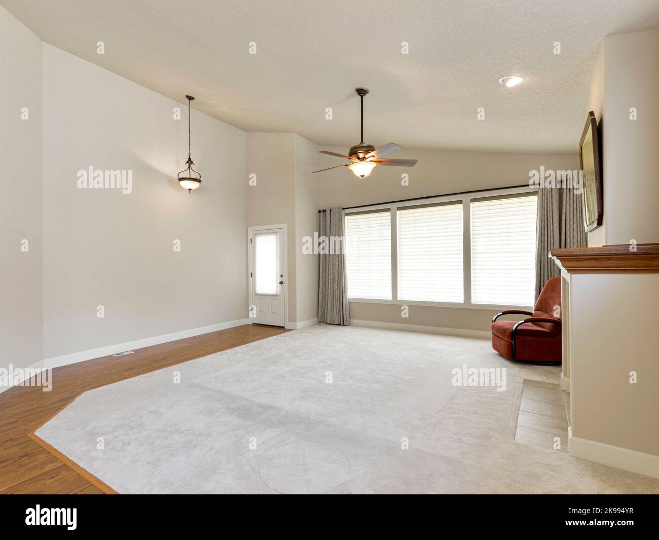 Modern residential empty living room interior Stock Photo - Alamy