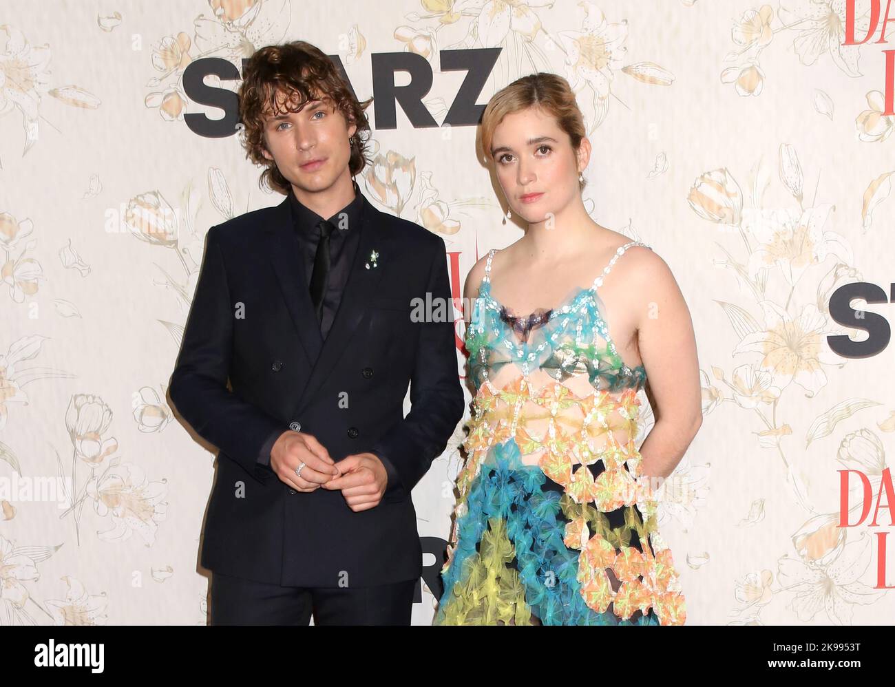 New York City, NY, October 26, 2022, Nicholas Denton and Alice Englert ...