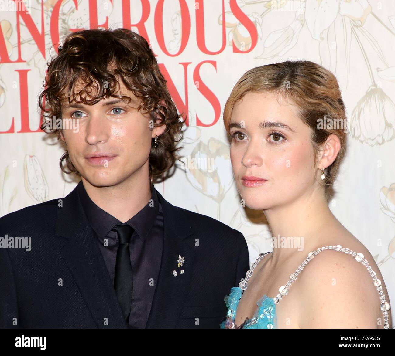 New York City, NY, October 26, 2022, Nicholas Denton and Alice Englert ...