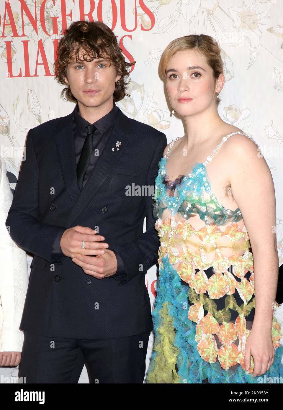 New York City, NY, October 26, 2022, Nicholas Denton and Alice Englert ...