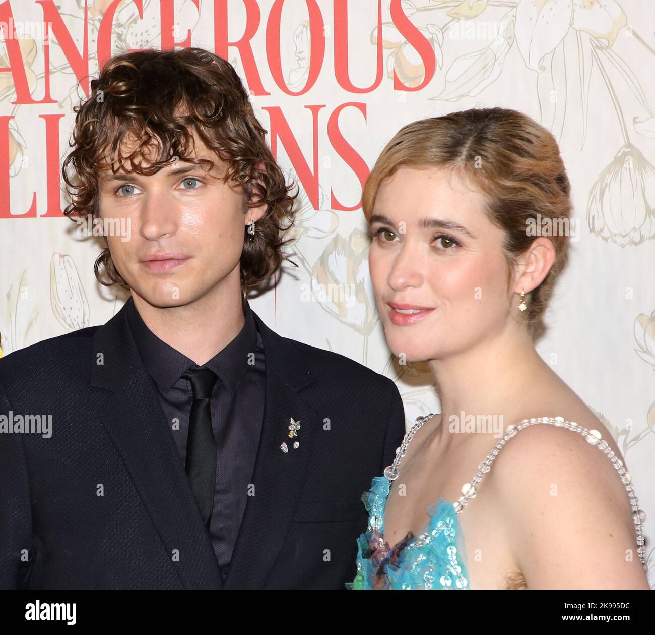 New York City, NY, October 26, 2022, Nicholas Denton and Alice Englert ...