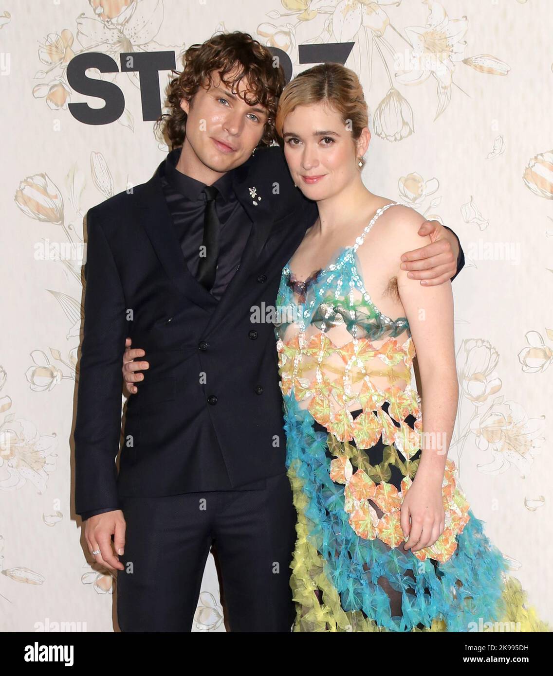 New York City, NY, October 26, 2022, Nicholas Denton and Alice Englert ...