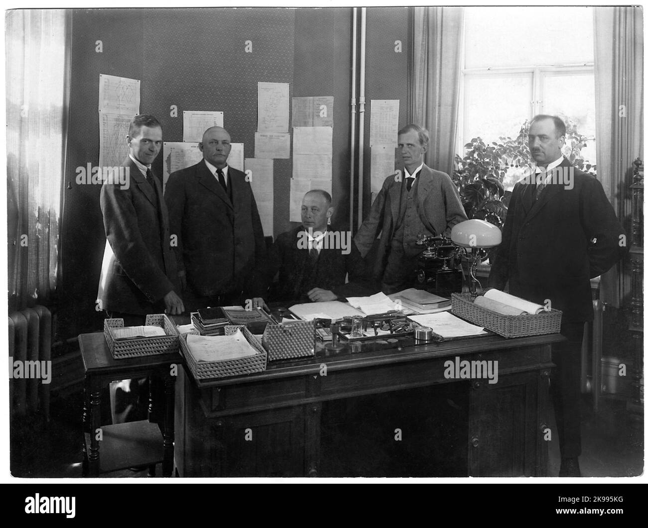 The staff at the track engineering expedition in Kristinehamn Stock Photo - Alamy