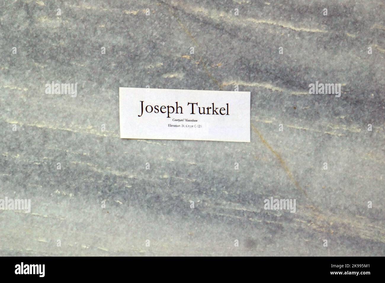 Los Angeles, California, USA 25th October 2022 Actor Joe Turkel's Grave ...