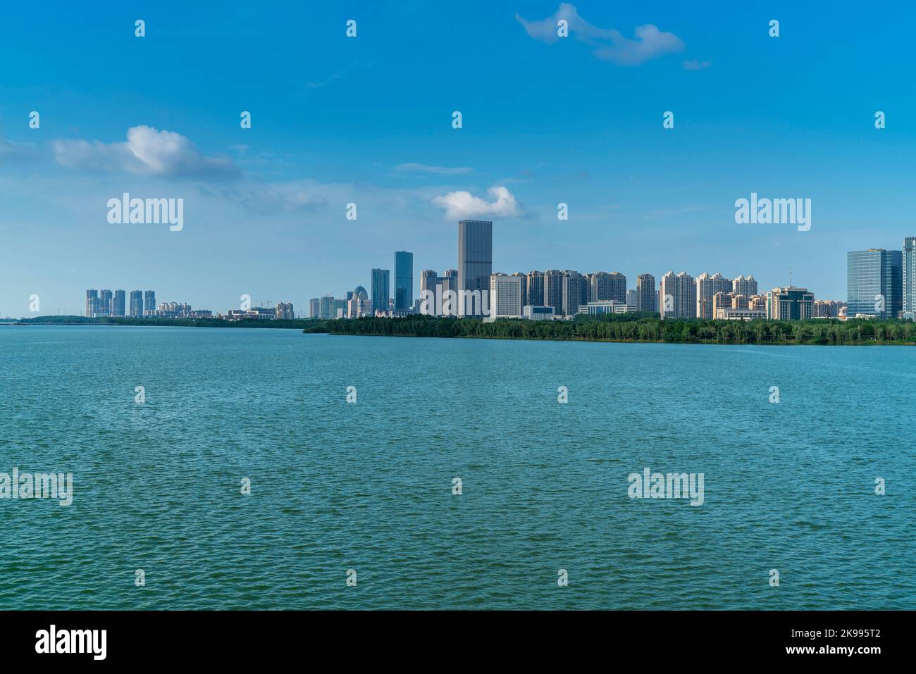 Lakeside modern office building in China Stock Photo - Alamy