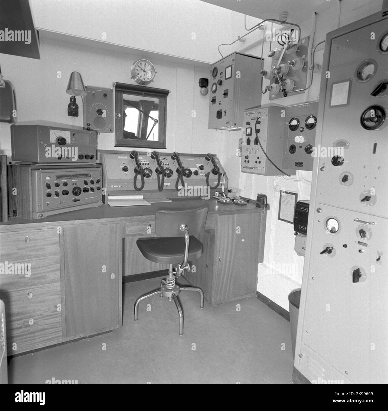 Radio cabin Black and White Stock Photos & Images - Alamy