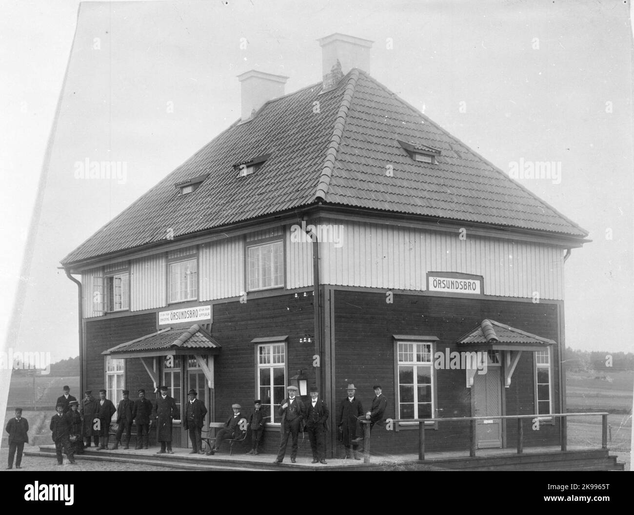 The station was opened for traffic in 1912. The station house burned ...