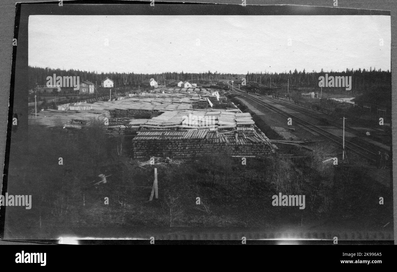 Southern part of the yard at Bastuträsk-Skelleftehamn Stock Photo - Alamy