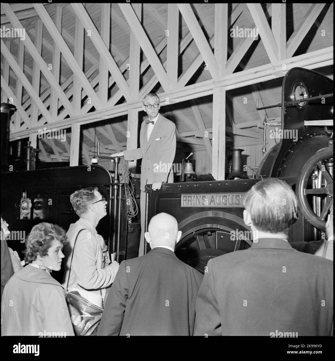Visitors at the Railway Museum in Tomteboda, with the Southern main ...