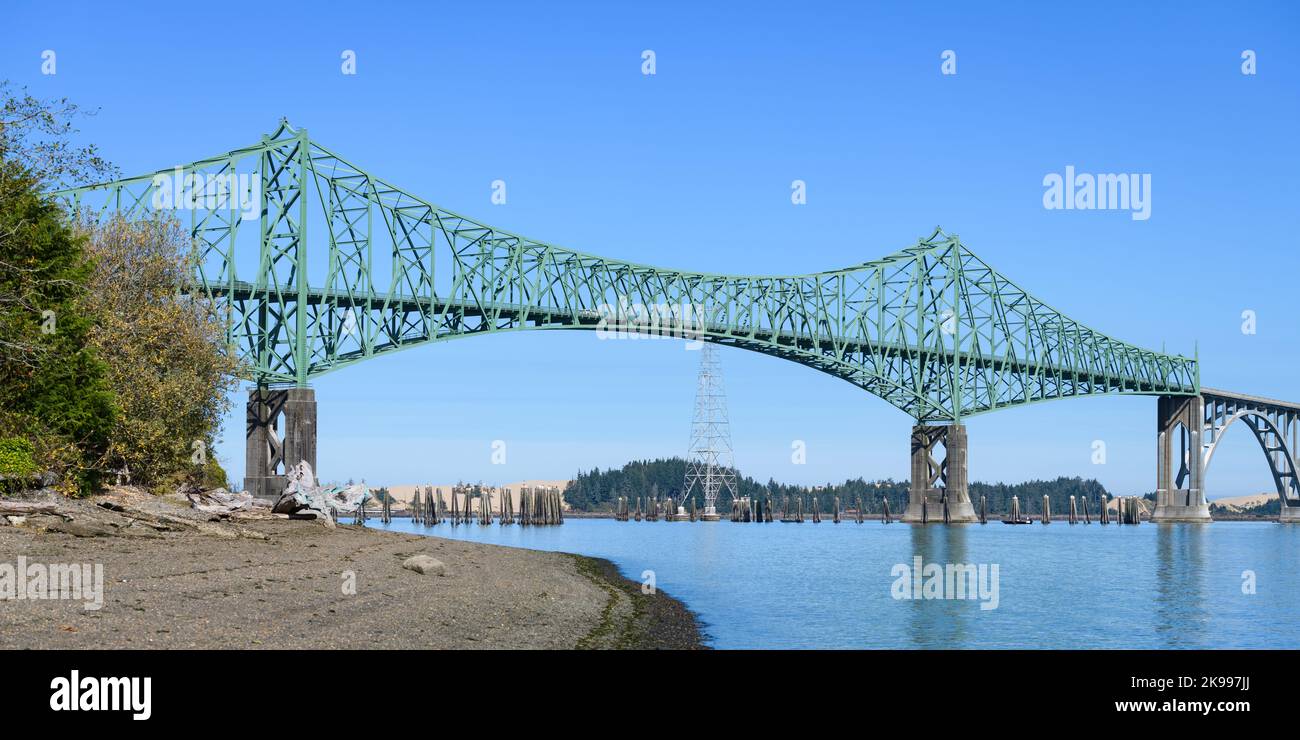 North Bend, OR, USA - September 16, 2022; Cantilever section of the ...