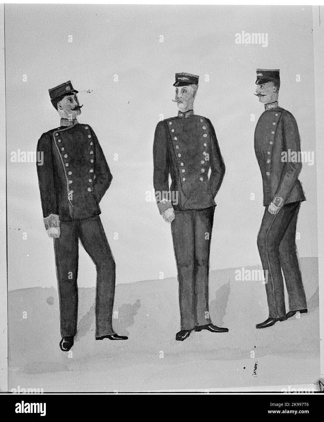 Proposal for uniforms by Carl Gustaf af Geijerstam Stock Photo - Alamy