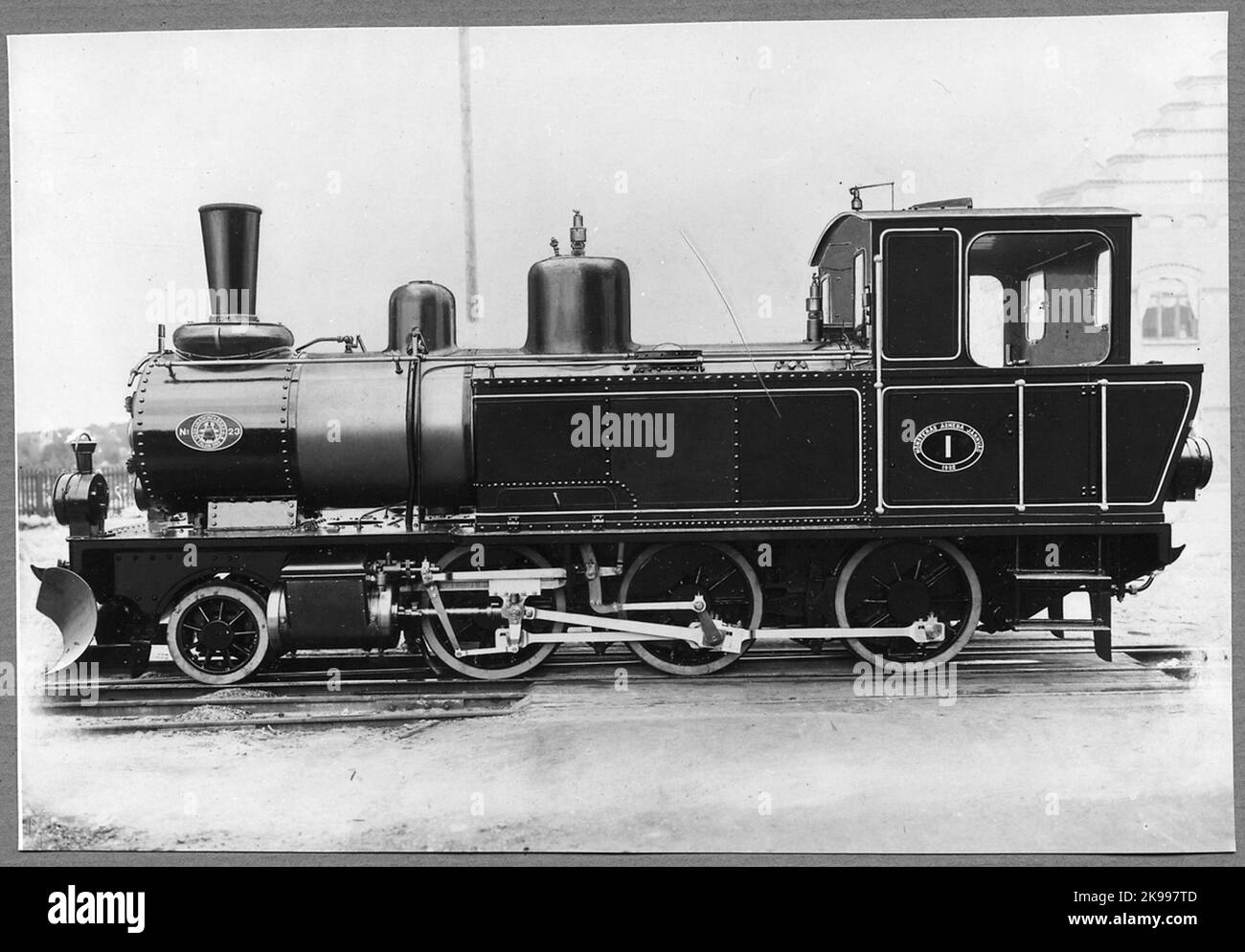 Delivery photo, Mönsterås Railway, Must Lok 1. Later, the locomotive ...