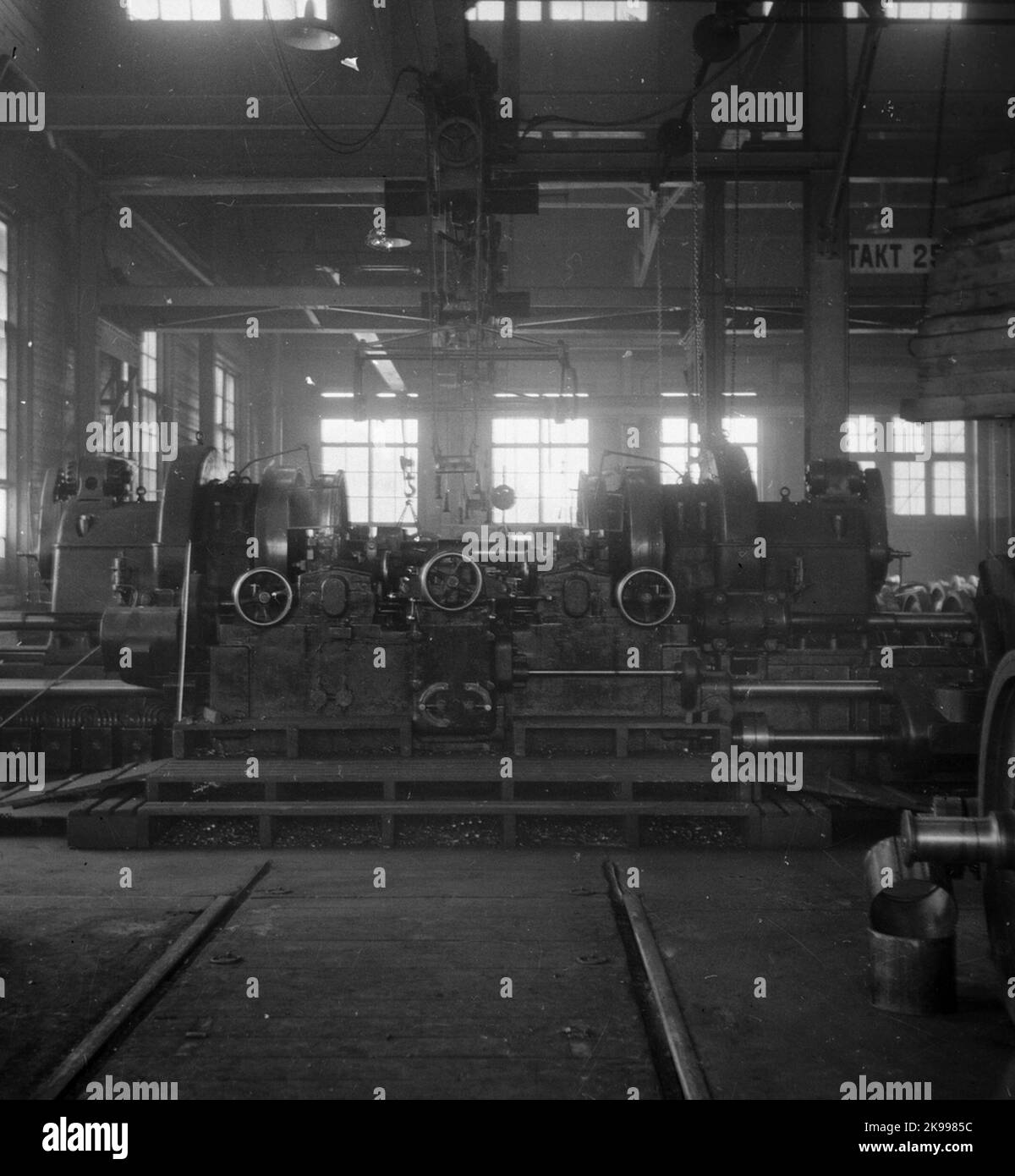 Wheel turning inside the main workshop. (1 pair in 20 min Stock Photo ...